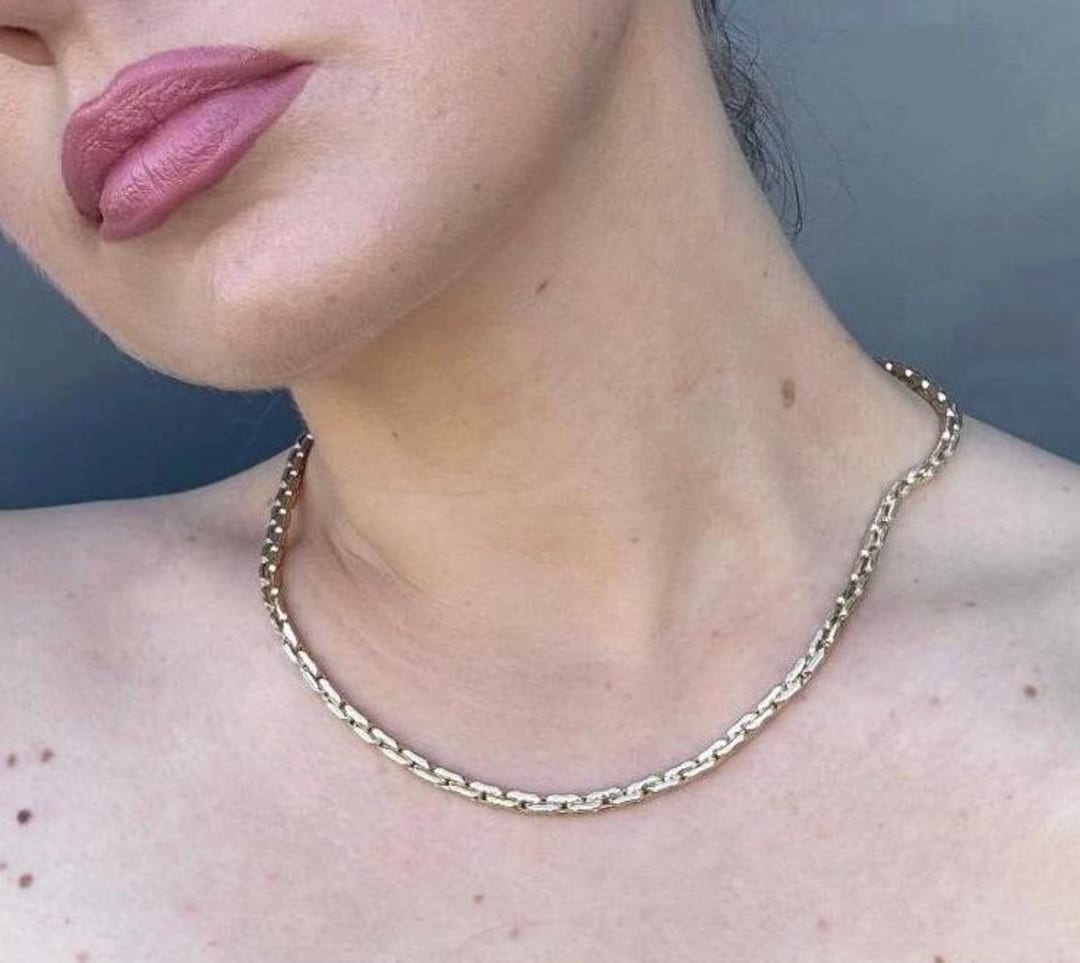 14k Gold Byzantine Chain Necklace | Round Byzantine Chain | Byzantine ...