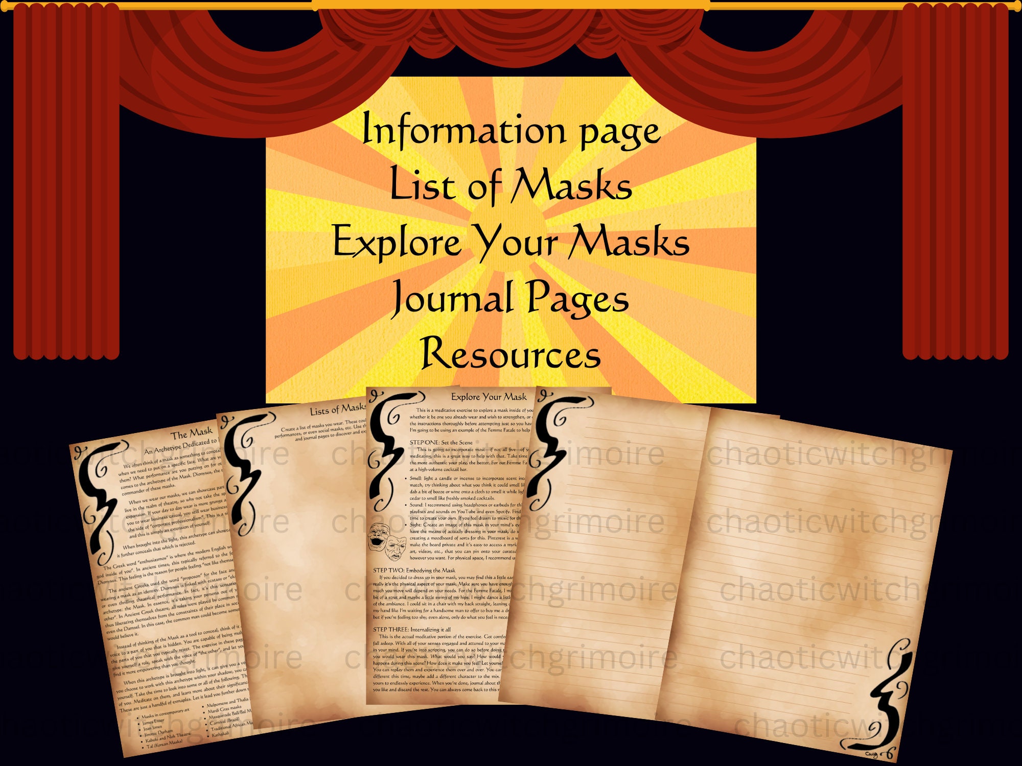 The Mask an Archetype Dedicated to Dionysus Grimoire and Book of ...