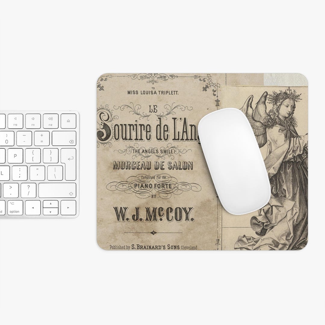 Angel Desk Mat, French Country Office Decor, Vintage Style - Etsy