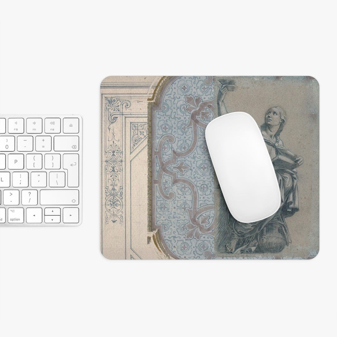 Madonna Mouse Pad, Catholic French Country Floral Desk Decor - Etsy