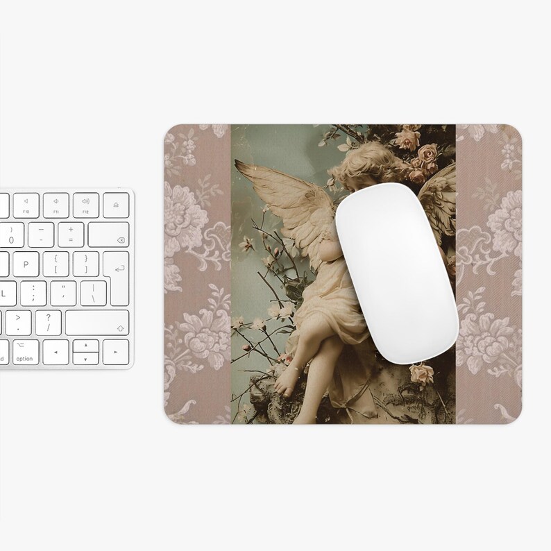 Vintage Angel Desk Mat, Elegant Christian Office Decor - Etsy