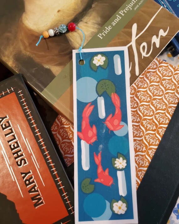 Koi Fish Bookmark - Etsy