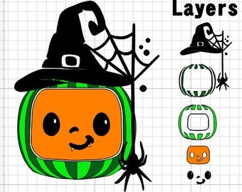 Cocomelon Halloween Svg | Etsy