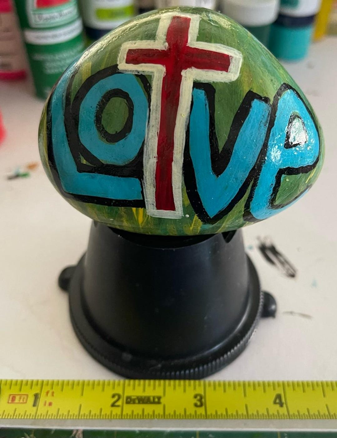 Religious Inspirational Painted Rock - Etsy