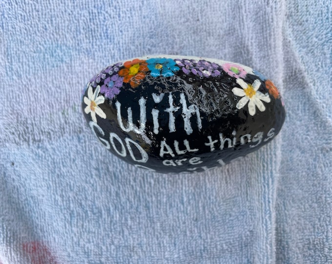 Jesus is the Anchor to My Soul, Inspirational Painted Rock, Religious ...