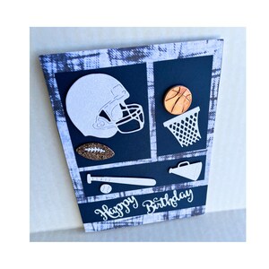 Birthday Card-sports Theme, Color Customizable and Features Sports ...