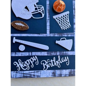 Birthday Card-sports Theme, Color Customizable and Features Sports ...