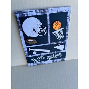 Birthday Card-sports Theme, Color Customizable and Features Sports ...