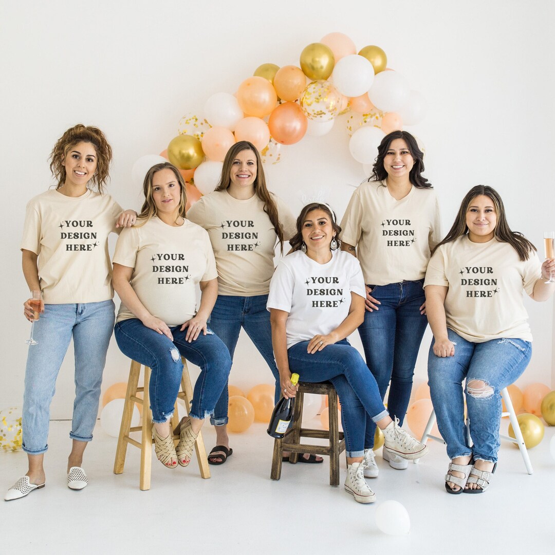 Bella Canvas 3001 Model Mockup, Group Model Mockup, Group Mockup ...