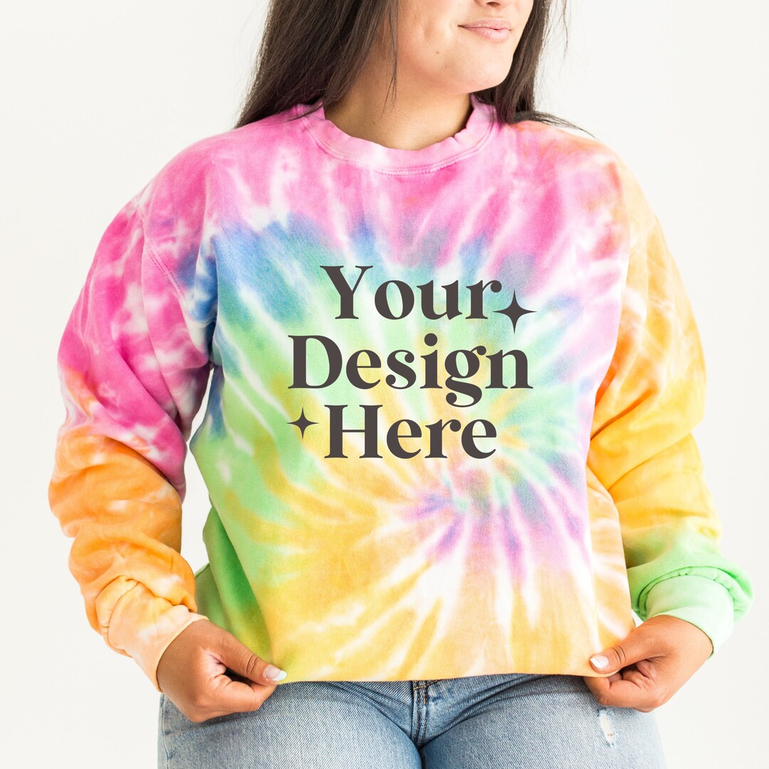 Colortone 8100 Mockup Eternity Mock up Tye Die Sweatshirt Mockups ...