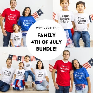 4th of July Mockup Kids Shirt Mockup White T-shirt Patriotic Mockup ...