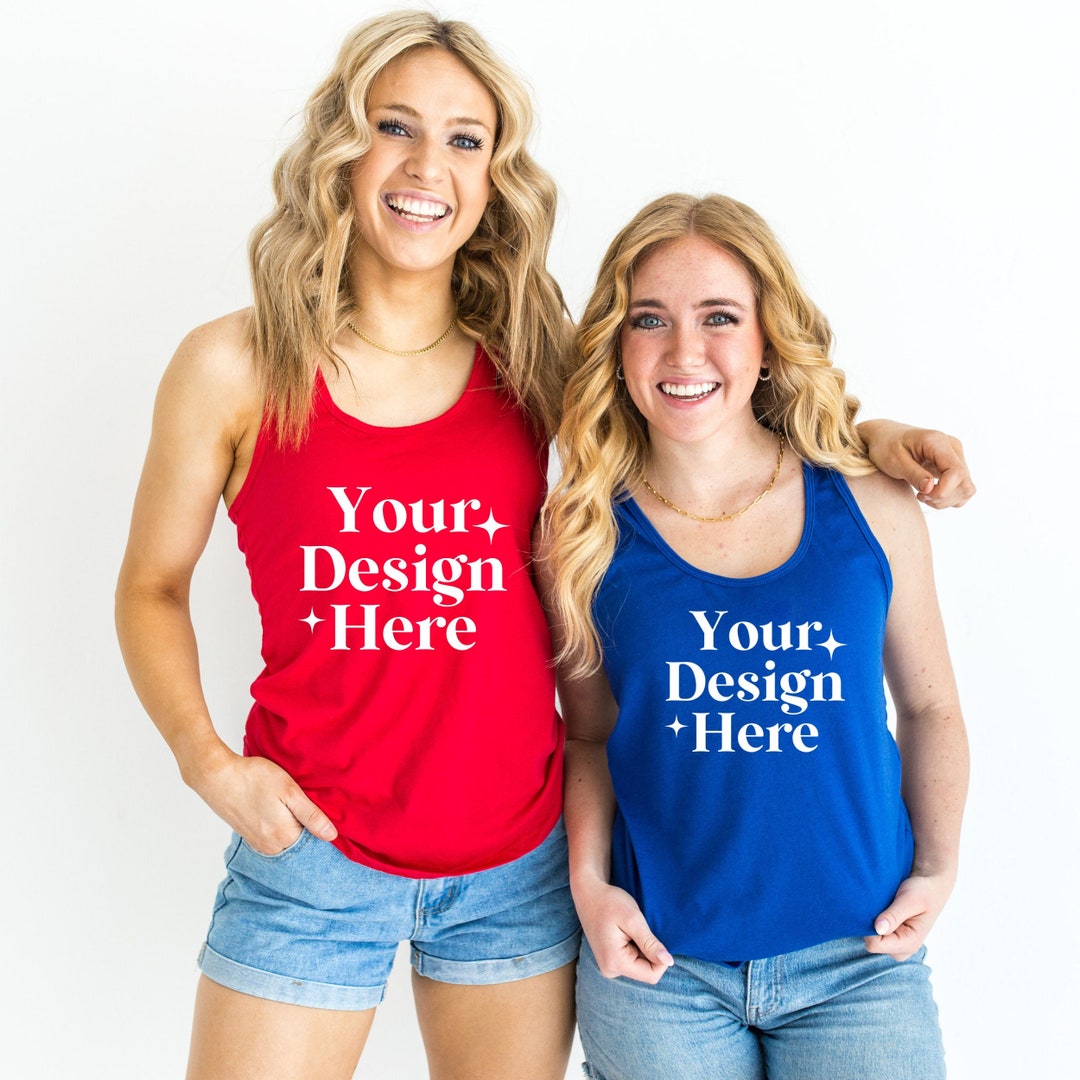 4th of July Mockup Next Level 1533 Red and Blue Next Level Mockup ...