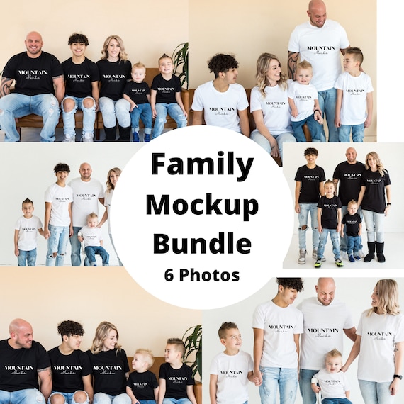 Family Mockup Bundle Family Model Mockup Bundle Bella Canvas | Etsy
