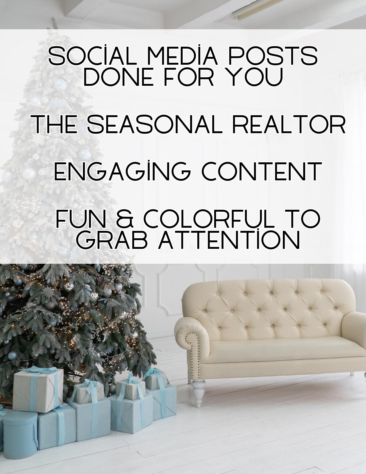 25 Christmas Real Estate Social Media Templates | Realtor Marketing ...