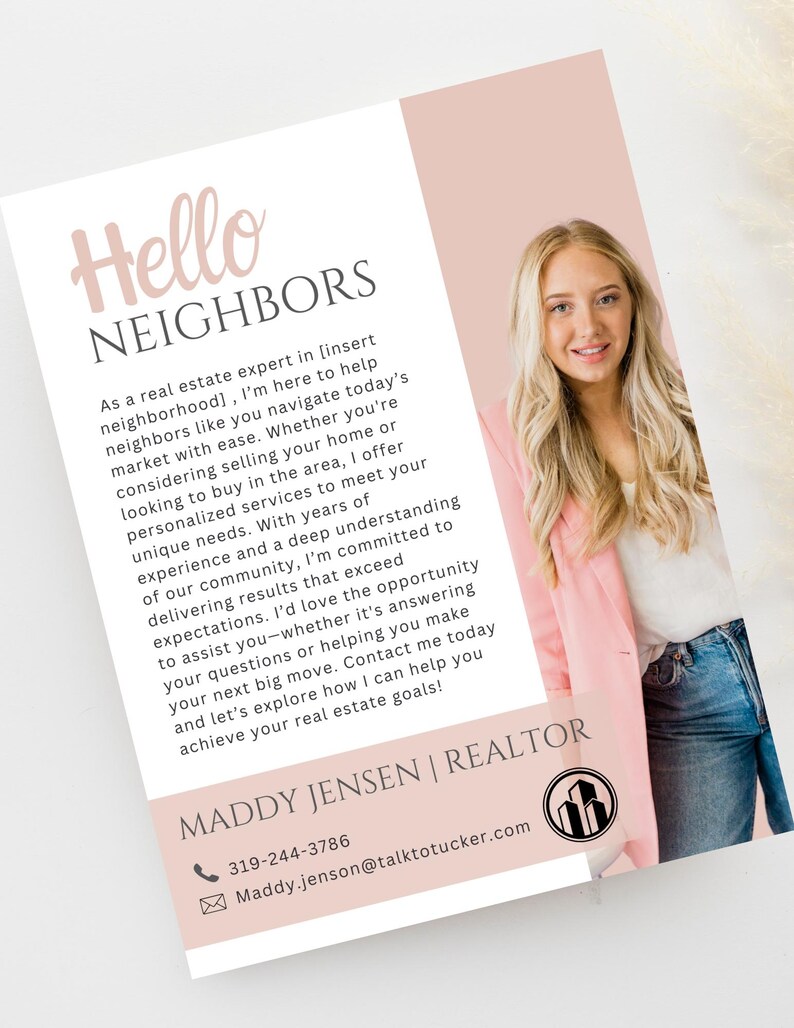 Real Estate Marketing Flyer Template – Customizable Neighborhood Flyer ...