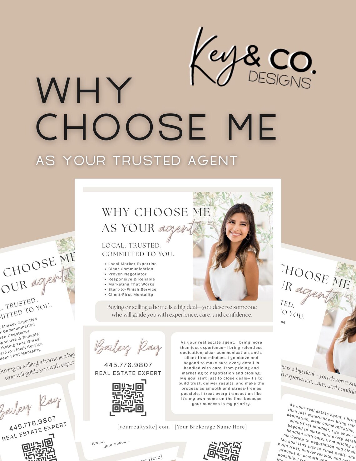 Why Choose Me as Your Agent Flyer | Real Estate Agent Introduction ...