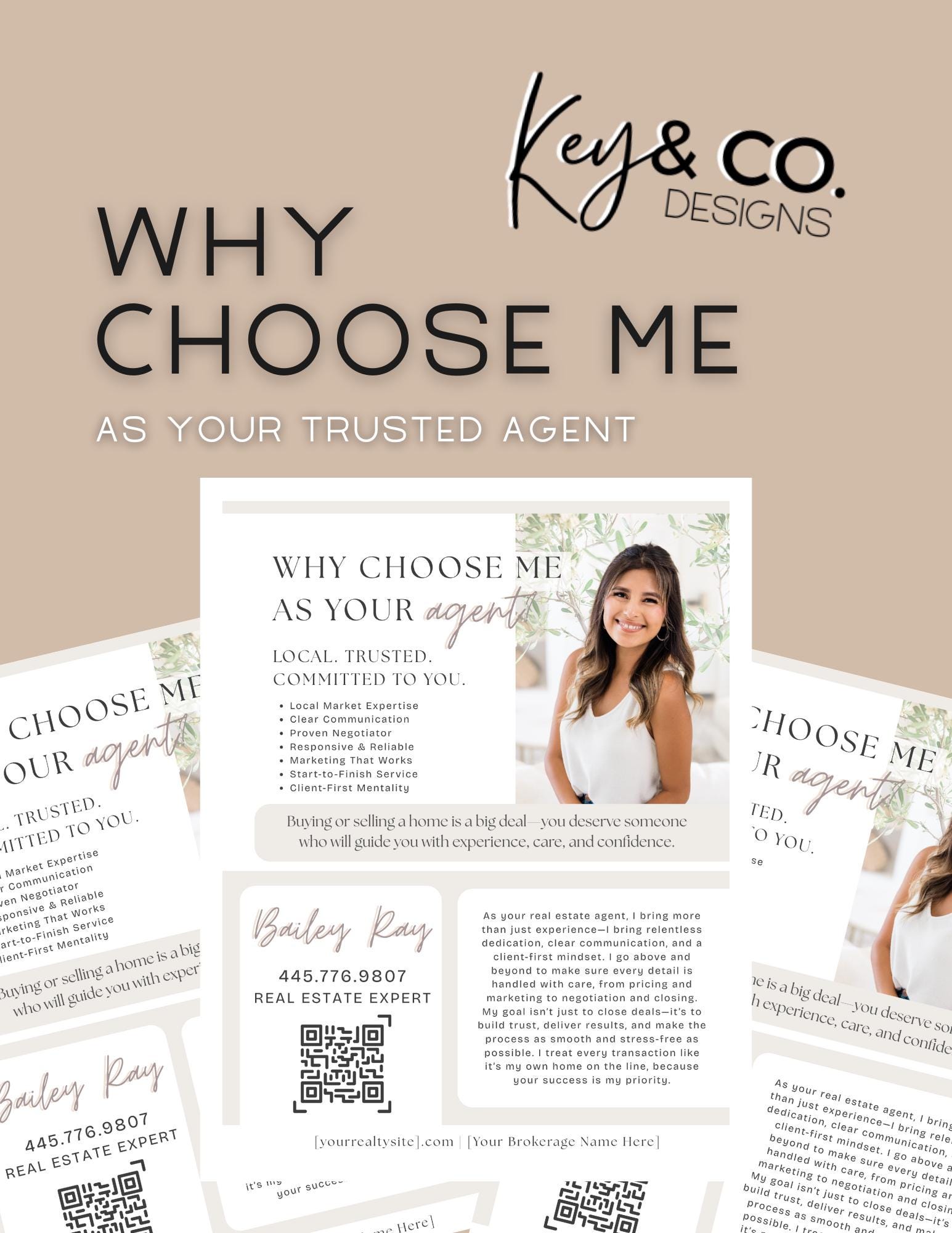 Why Choose Me as Your Agent Flyer | Real Estate Agent Introduction ...