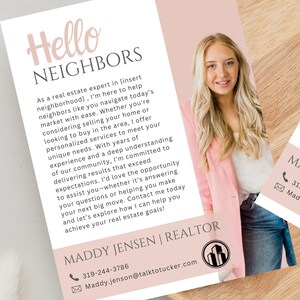 Real Estate Marketing Flyer Template – Customizable Neighborhood Flyer ...