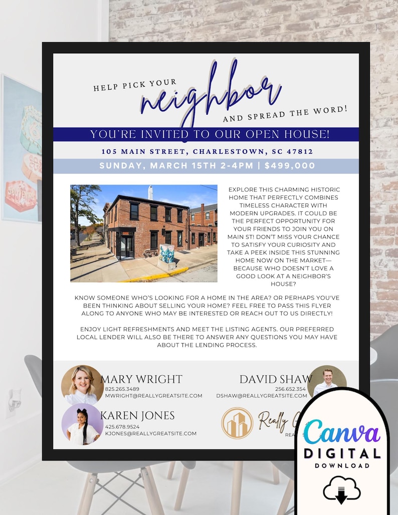 Help Pick Your Neighbor and Spread the Word | Customizable Real Estate ...