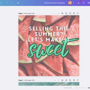 25 Summer Real Estate Social Media Templates | Realtor Marketing Canva ...