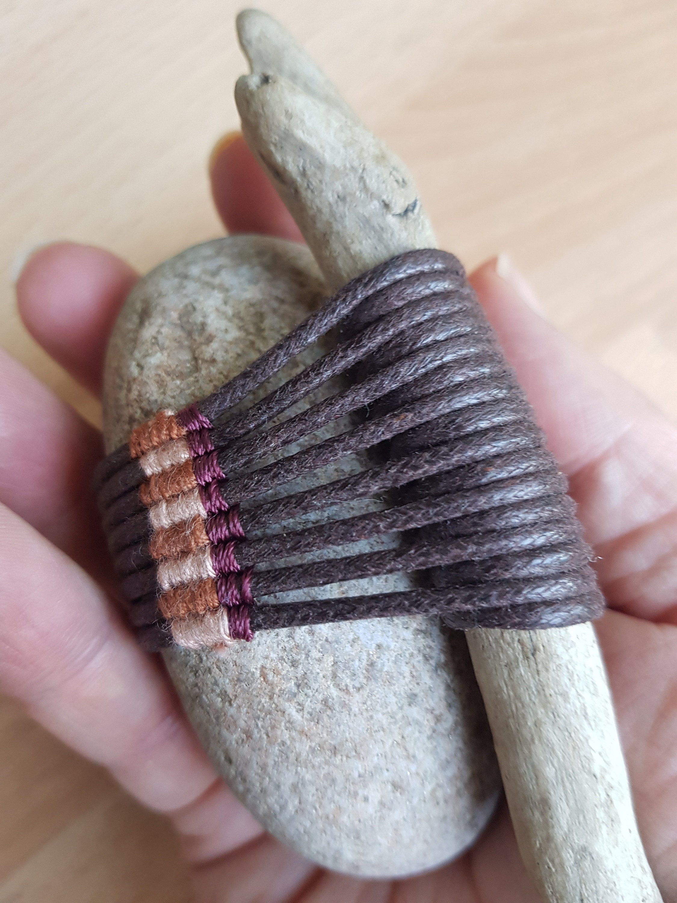 Bound Meditation Pebble ~ Wrapped Serenity Stone - Etsy