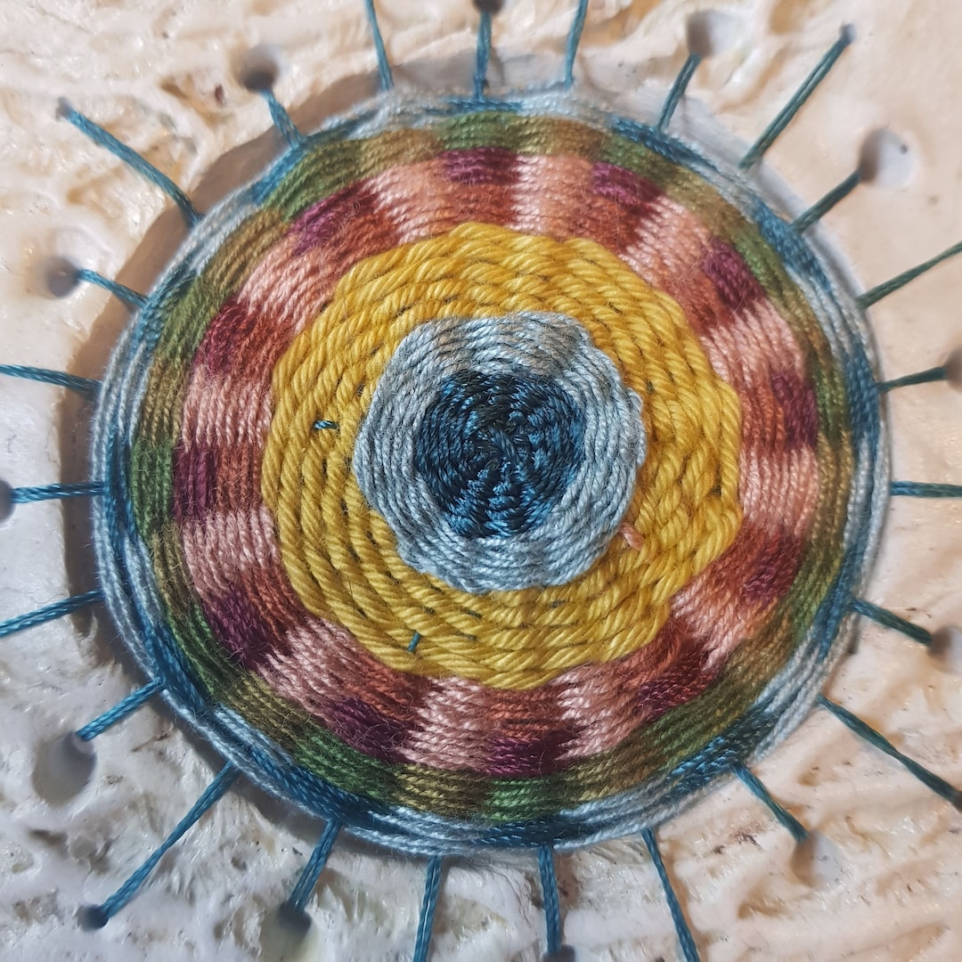 Woven Mandala Fibre Art in Clay Frame, Boho Wall Decor, Earthy Tones - Etsy
