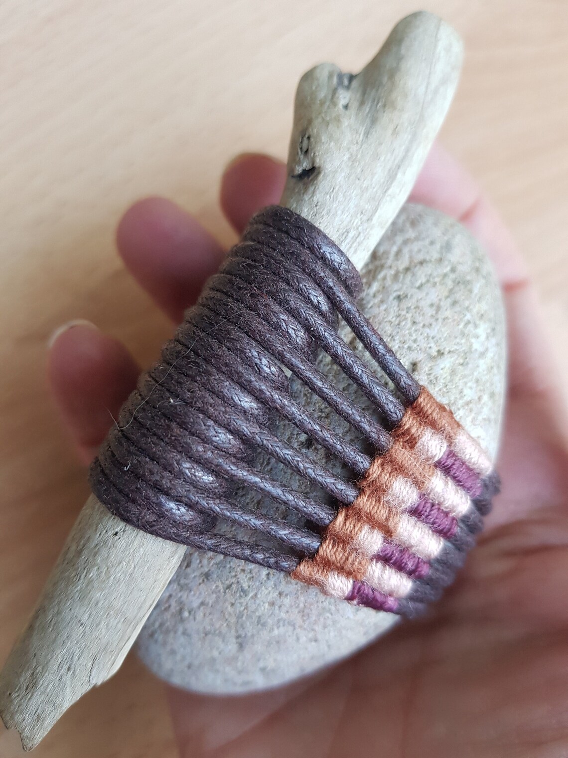 Bound Meditation Pebble ~ Wrapped Serenity Stone - Etsy