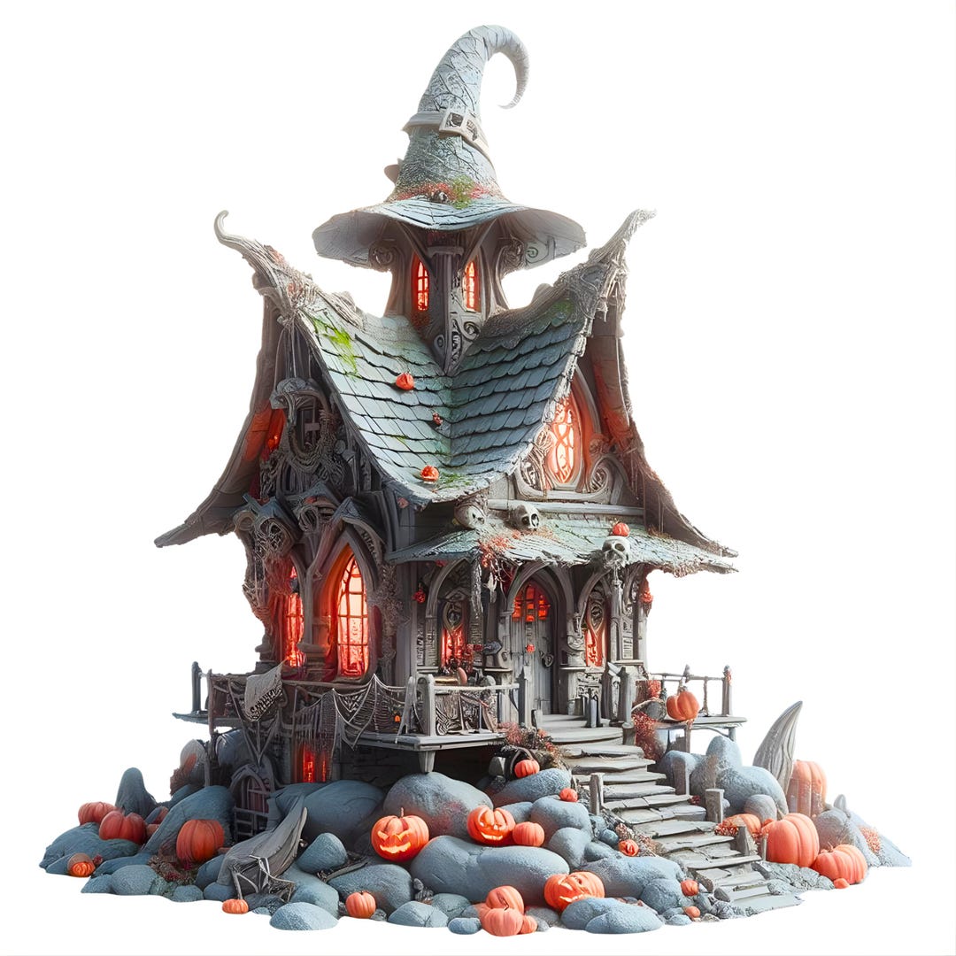 Haunted Witch Manor STL – Pumpkin House Digital File - Etsy