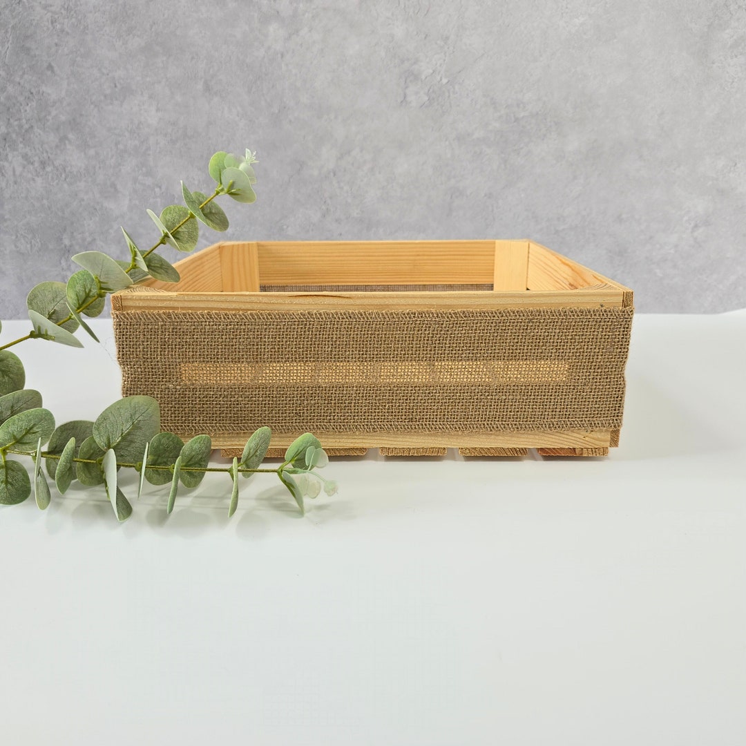 Empty Make Your Own Wooden Crate Hamper Gift Box Basket DIY Kit ...