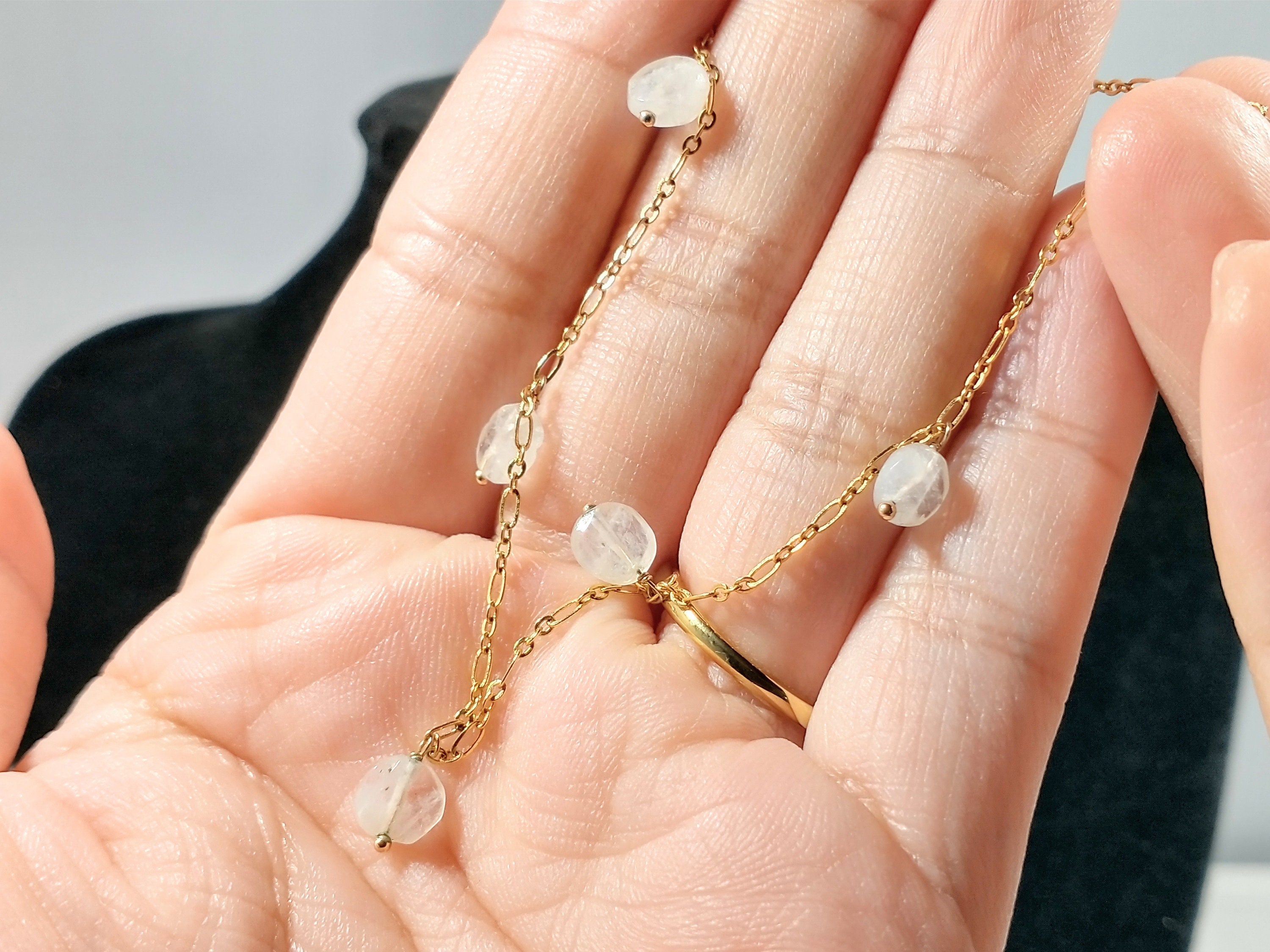 Vintage SEREFINA Signed Gold Tone Necklace With Cloudy Crystal - Etsy