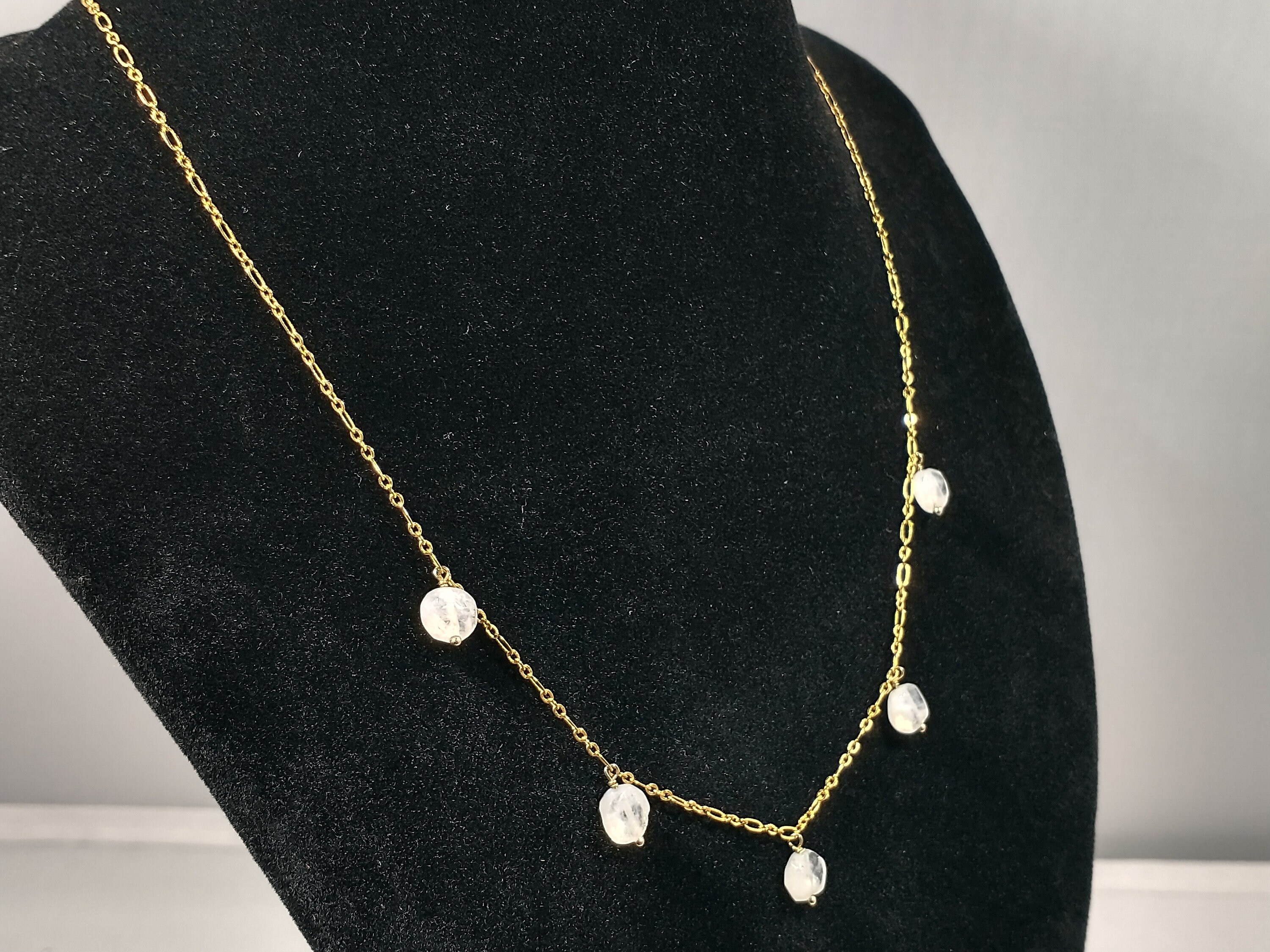 Vintage SEREFINA Signed Gold Tone Necklace With Cloudy Crystal - Etsy