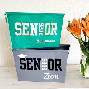Personalized Senior Buckets, Personalized Senior Bin, Class of 2026 ...
