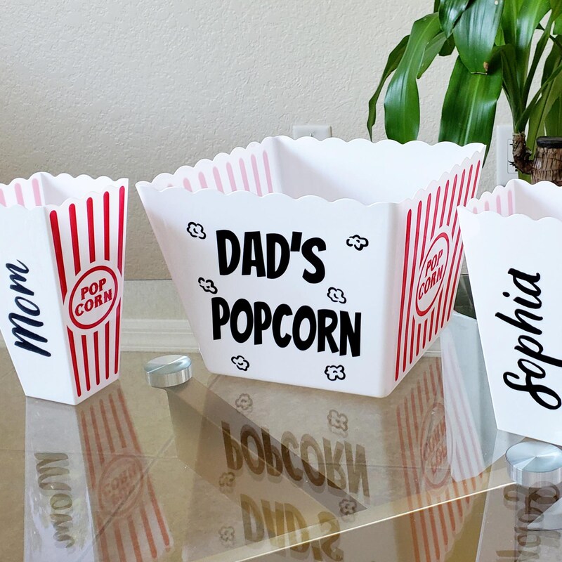 Personalized Popcorn Bowl - Etsy