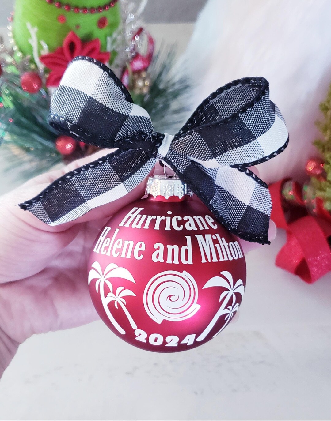 Custom Hurricane Ornament, Personalized Hurricane Ornament, Hurricane ...