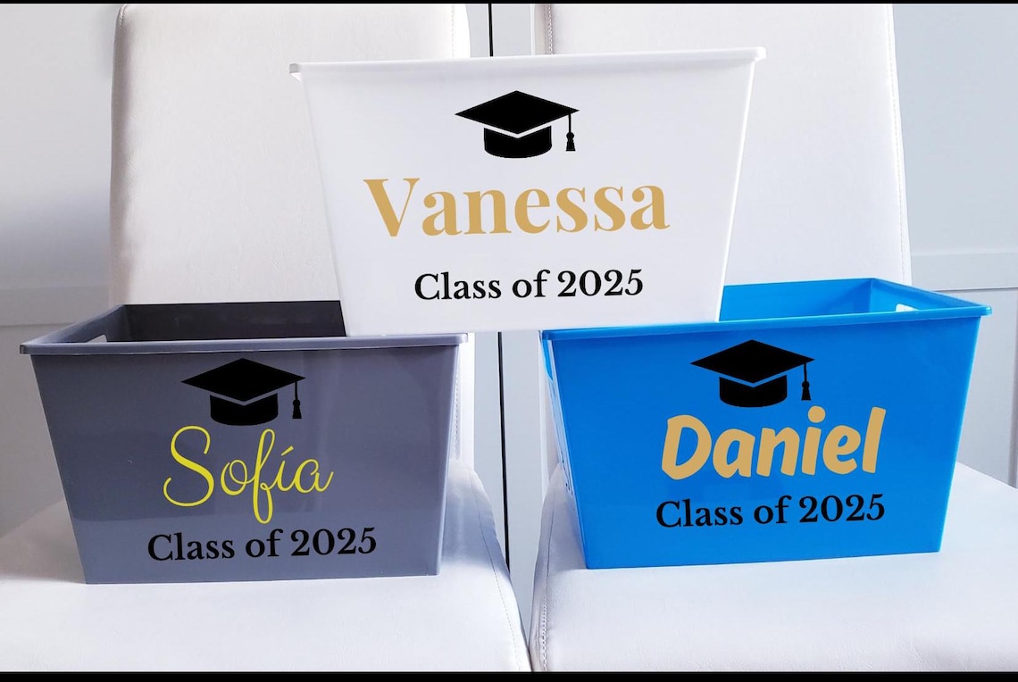 Personalized Graduation Basket, Grad Custom Class of 2026 Bucket, Grad ...
