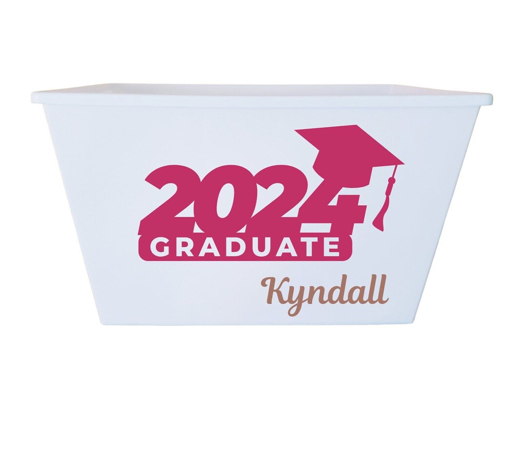 Personalized 2024 Graduate Bucket, Custom 2024 Graduation Bucket ...