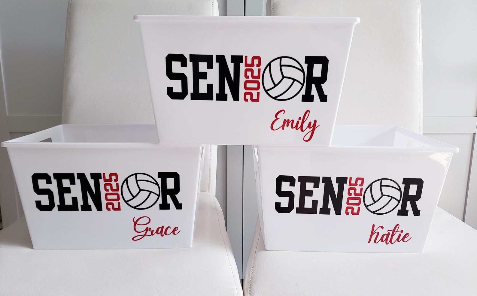 Custom Volleyball Team Buckets, Volleyball Team Gift, Volleyball Senior ...