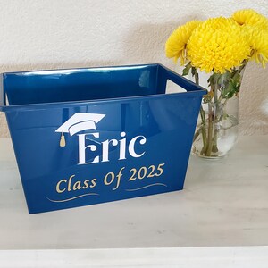Personalized Graduation Basket, Custom Class of 2025 Bucket, Grad Gift ...
