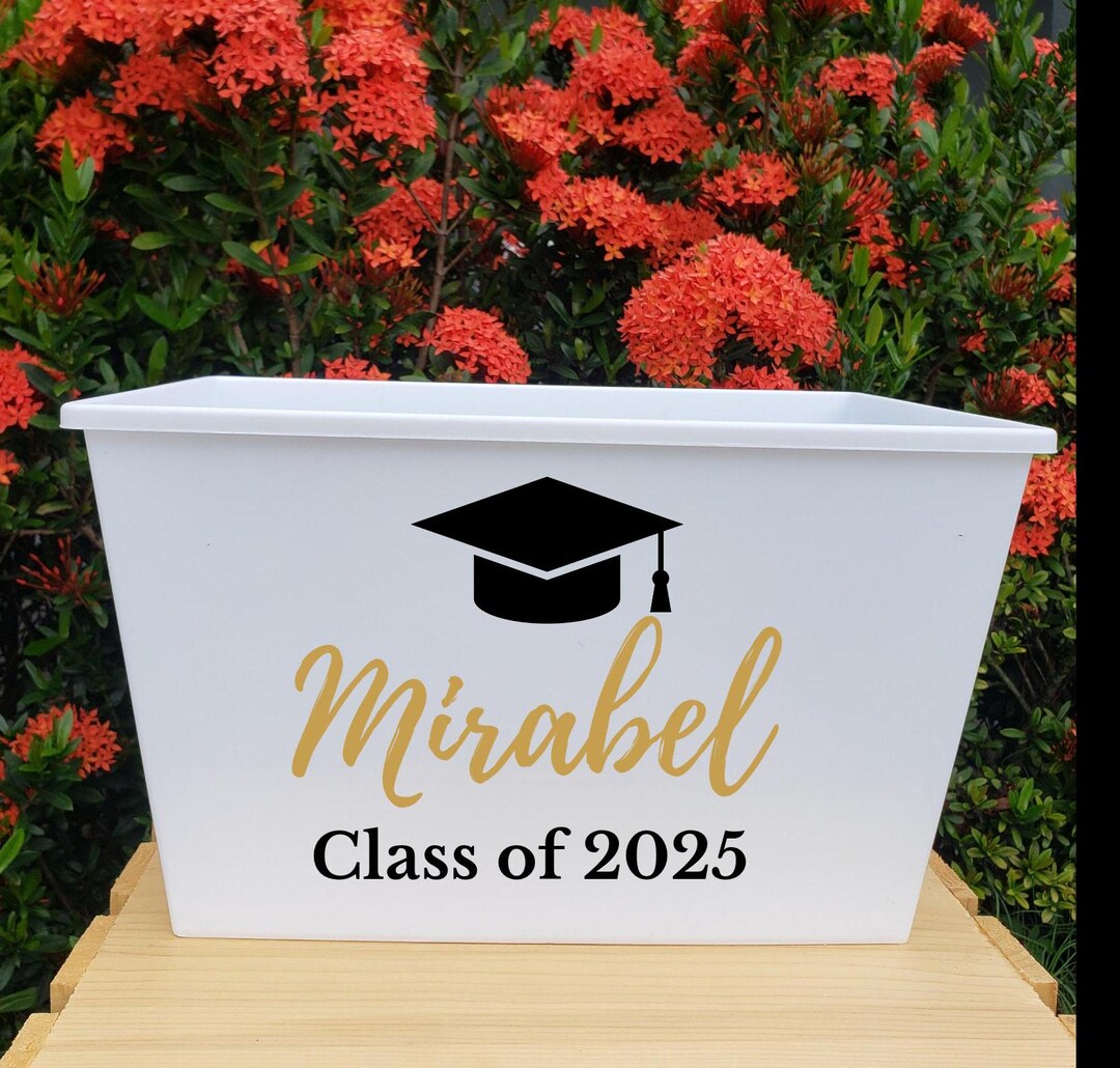 Personalized Graduation Basket, Grad Custom Class of 2025 Bucket, Grad ...