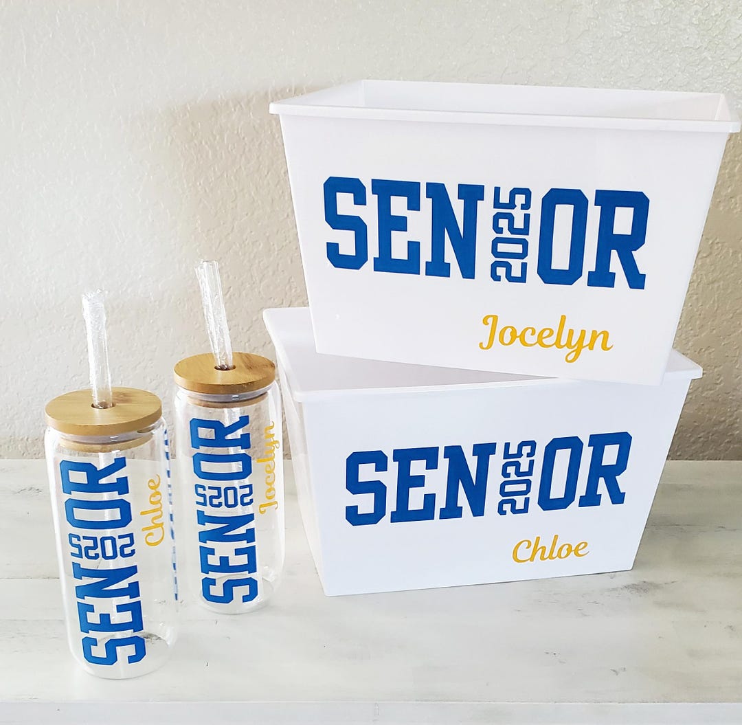 Personalized Senior Buckets, Personalized Senior Bin, Class of 2026 ...
