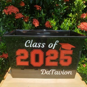 Personalized Class of 2025 Graduation Party Bucket Favor Gift, Custom ...