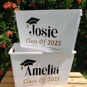 Personalized Graduation Basket, Custom Class of 2025 Bucket, Grad Gift ...