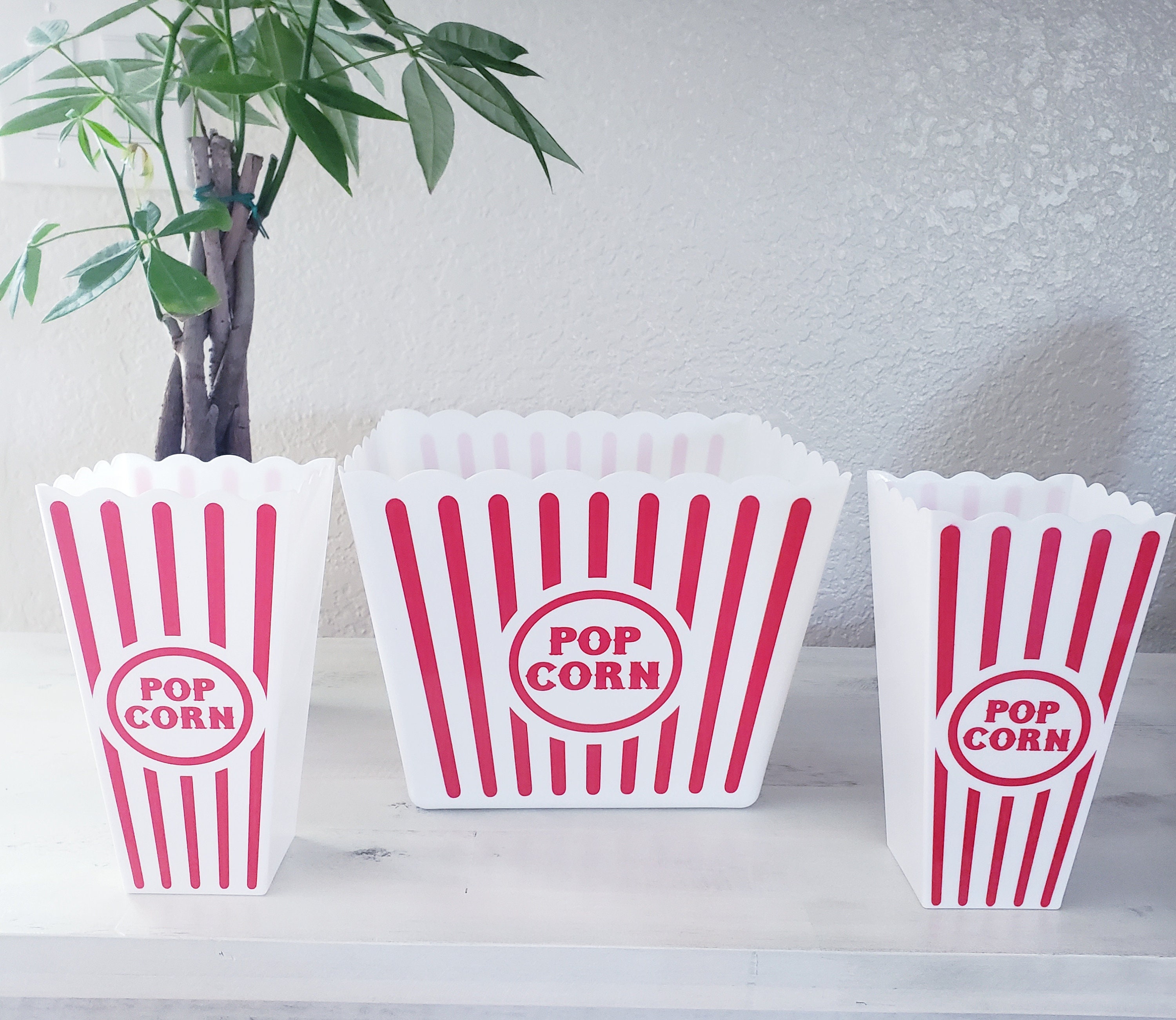 Personalized Popcorn Tub Custom Popcorn Tub Party Favor Custom Popcorn ...