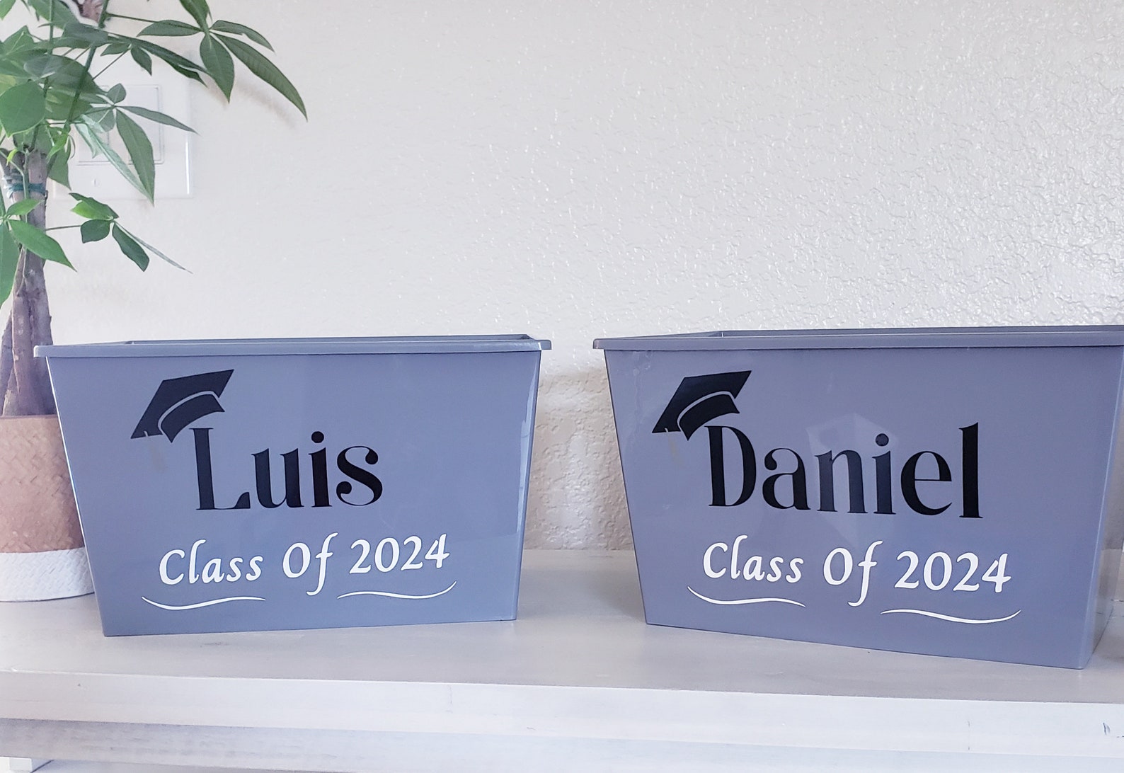 Personalized Graduation Basket, Custom Class of 2025 Bucket, Grad Gift ...