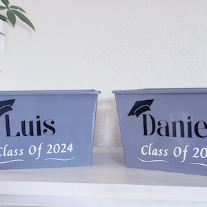 Personalized Graduation Basket, Custom Class of 2025 Bucket, Grad Gift ...