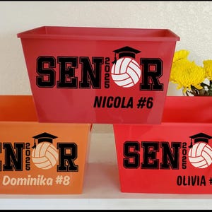 Personalized Volleyball Graduation Sport Guft Basket for Senior Night ...