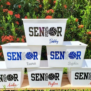 Personalized Volleyball Team Buckets, Volleyball Team Gift, Volleyball ...