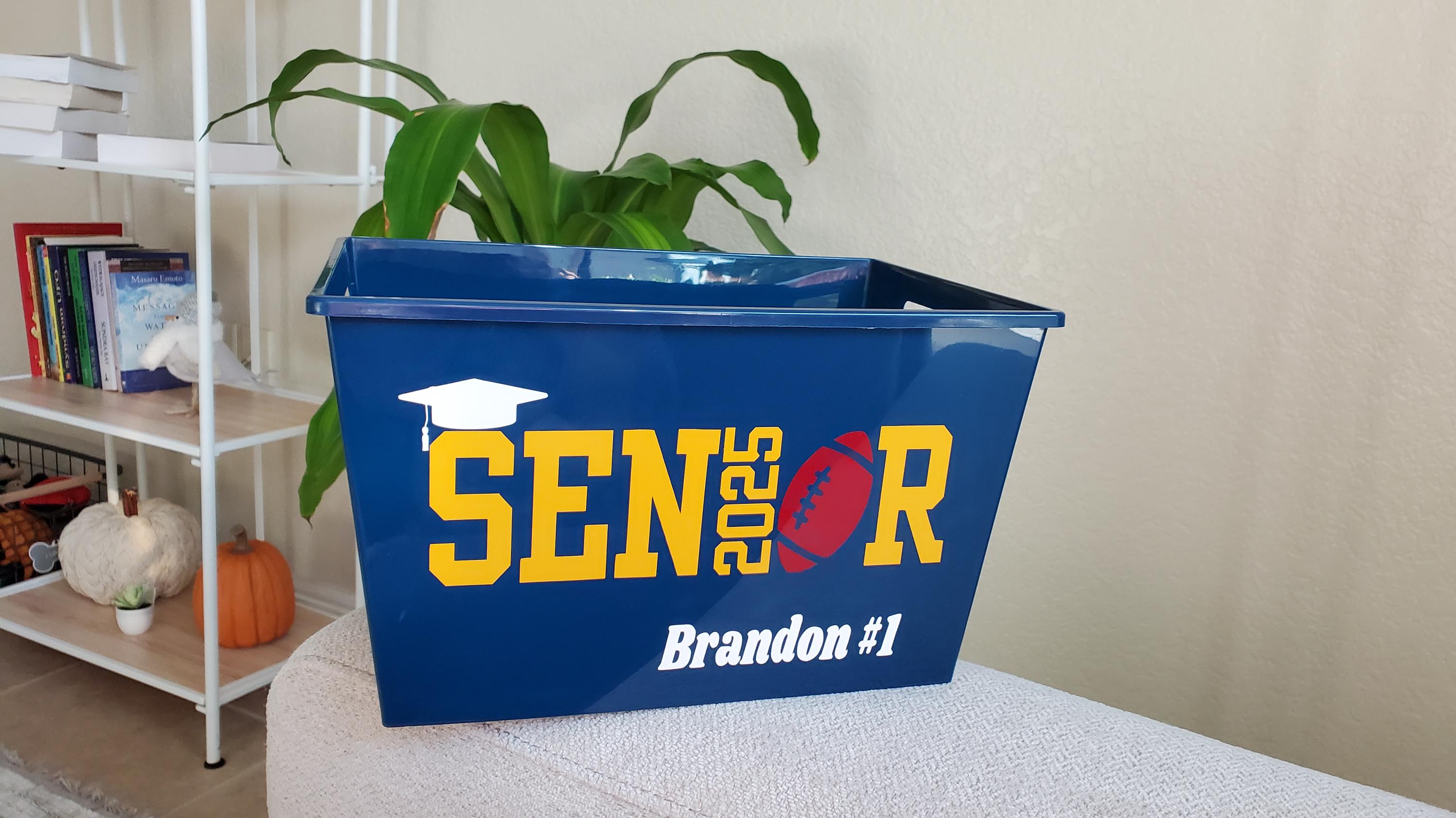 Personalized Graduation Sport Senior Basket, Graduation Custom ...