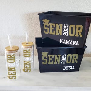 Personalized Senior Buckets, Personalized Senior Bin, Class of 2026 ...