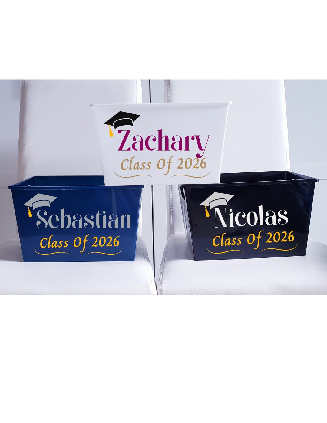 Personalized Graduation Basket, Custom Class of 2026 Bucket, Grad Gift ...